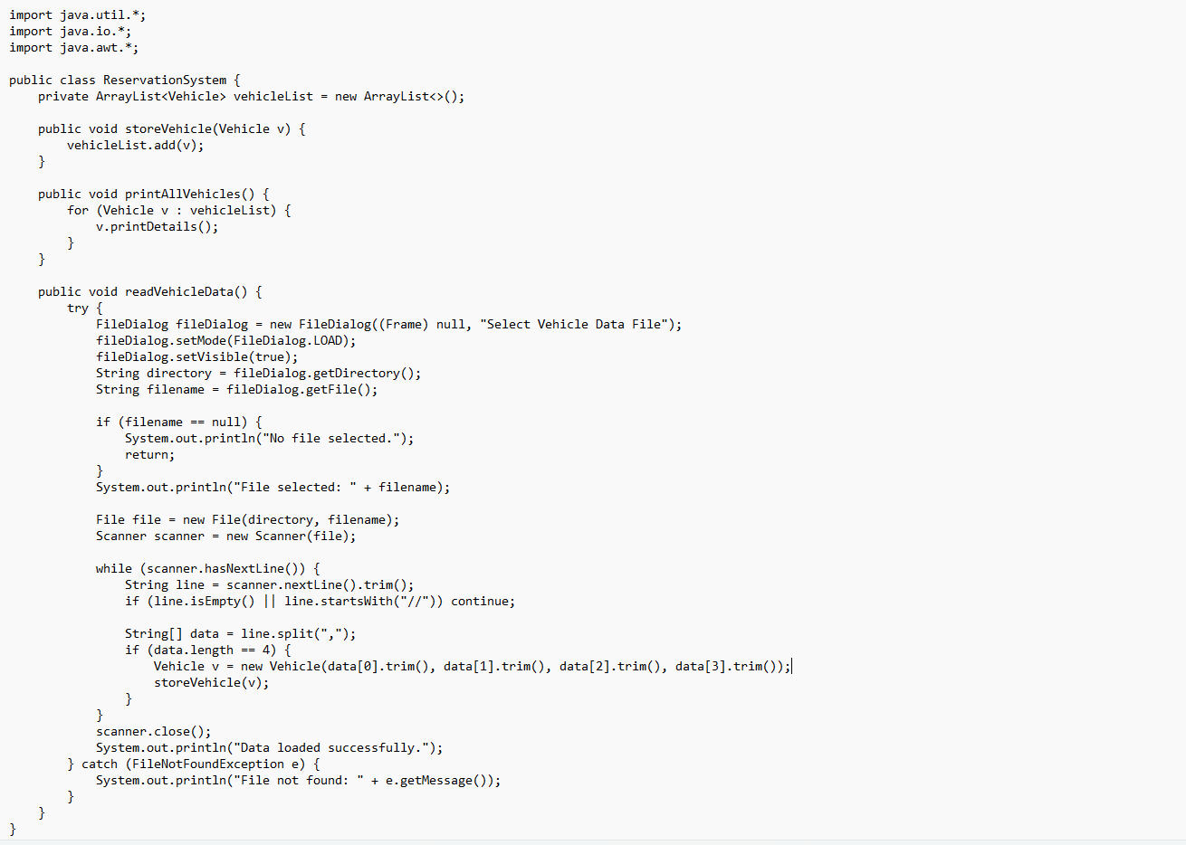step 1 ﻿:Update the Vehicle Class Before adding new | Chegg.com