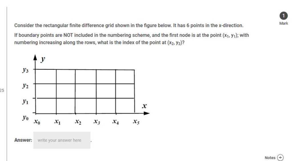 Solved Mark Consider the rectangular finite difference grid | Chegg.com
