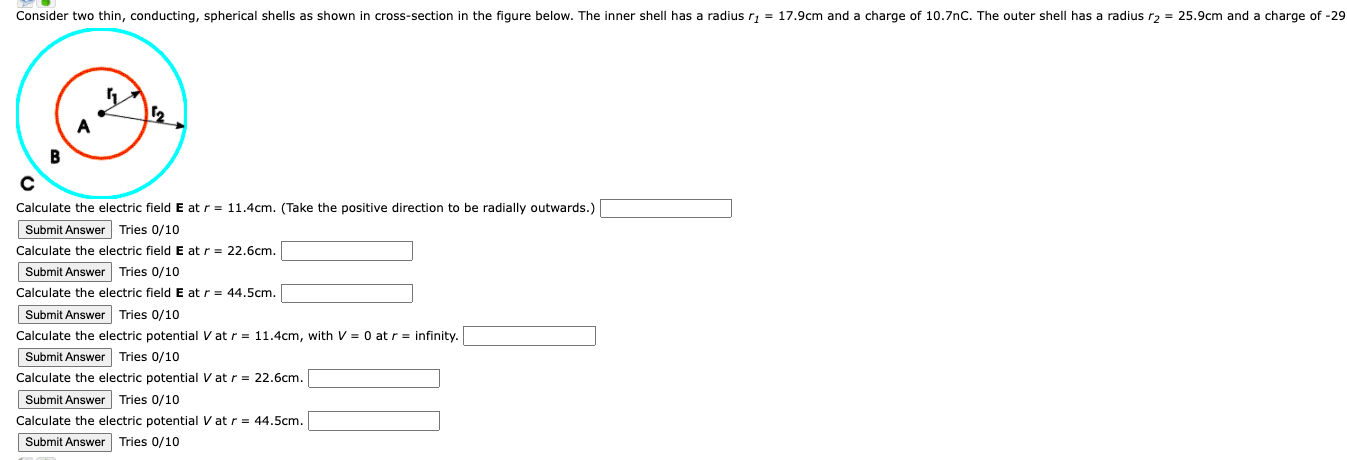 Solved Consider two thin, conducting, spherical shells as | Chegg.com