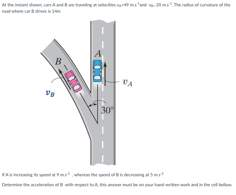 Solved sketch of both vehicles showing their respective | Chegg.com
