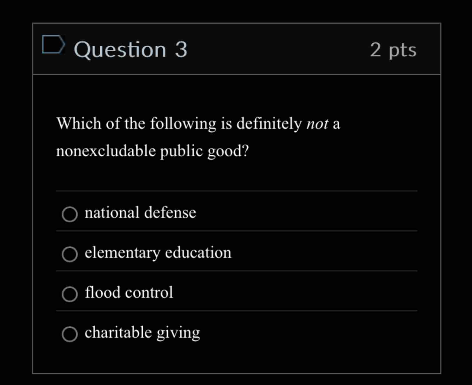 Solved Question 3Which of the following is definitely not a | Chegg.com
