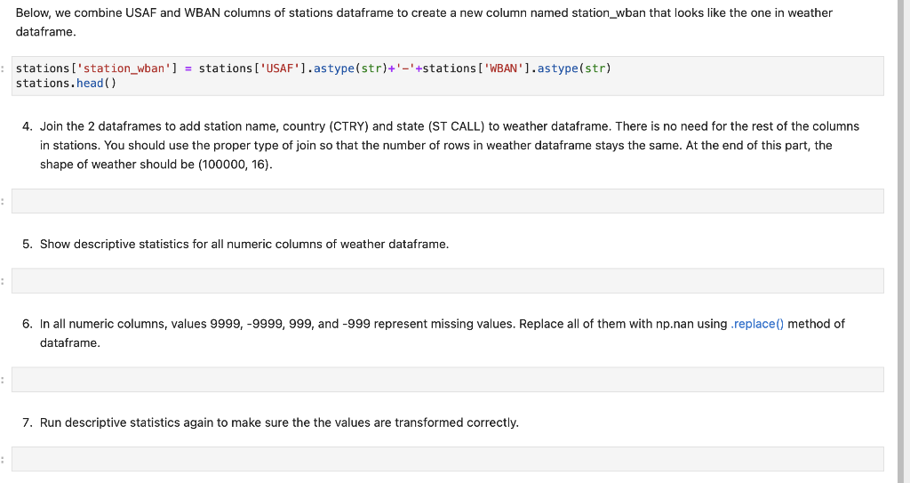 HW 10 In this assignment you will work with a weather | Chegg.com