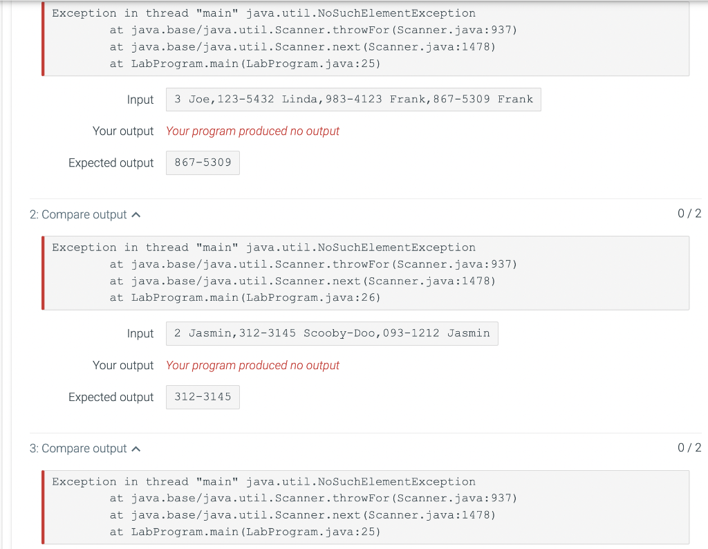 Solved import java.util.Scanner; public class LabProgram { | Chegg.com