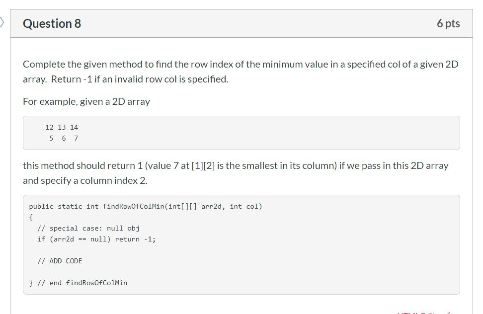 Solved: Question 8 6 Pts Complete The Given Method To Find... | Chegg.com