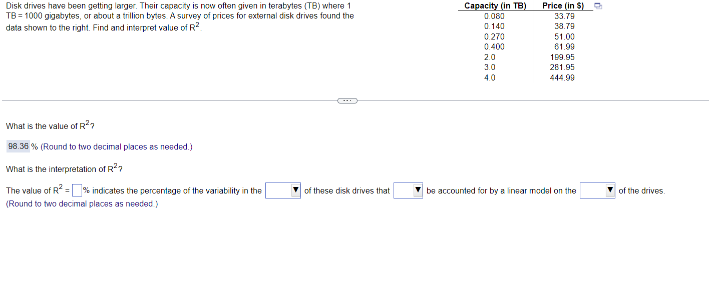 Solved Disk drives have been getting larger. Their capacity | Chegg.com