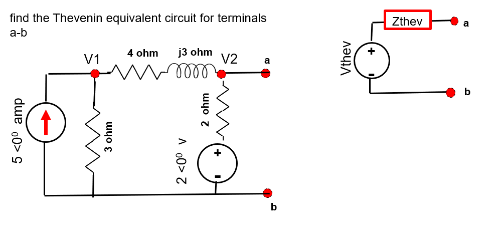 Solved Zthev find the Thevenin equivalent circuit for | Chegg.com