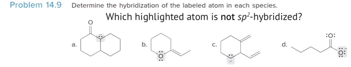 Solved Problem 14.9 ﻿Determine the hybridization of the | Chegg.com