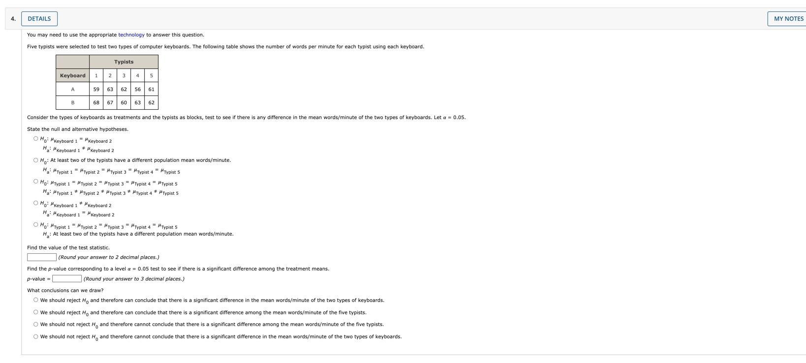 Solved 4. DETAILS MY NOTES You may need to use the | Chegg.com