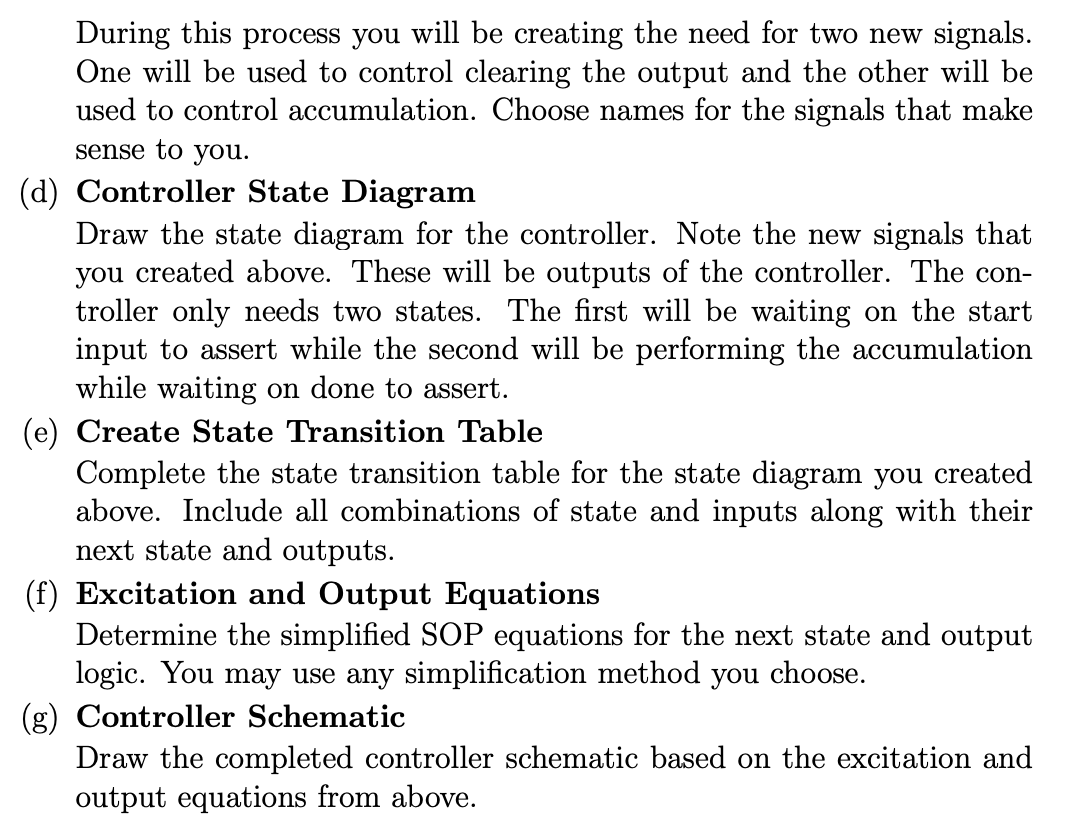 Solved Question 4. Produce the complete design for the | Chegg.com