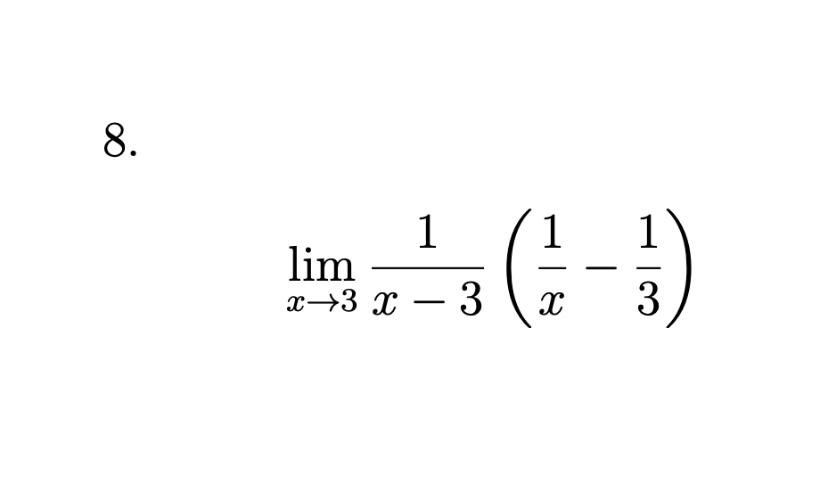 Solved Compute the following limits. Possible answers | Chegg.com