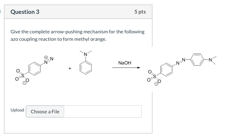 Solved Question 3 5 pts Give the complete arrow-pushing | Chegg.com