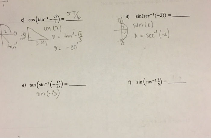 Solved Find the exact value of the expression: cos (tan^-1 | Chegg.com
