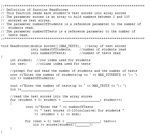 Solved Consider the following program that reads students’ | Chegg.com
