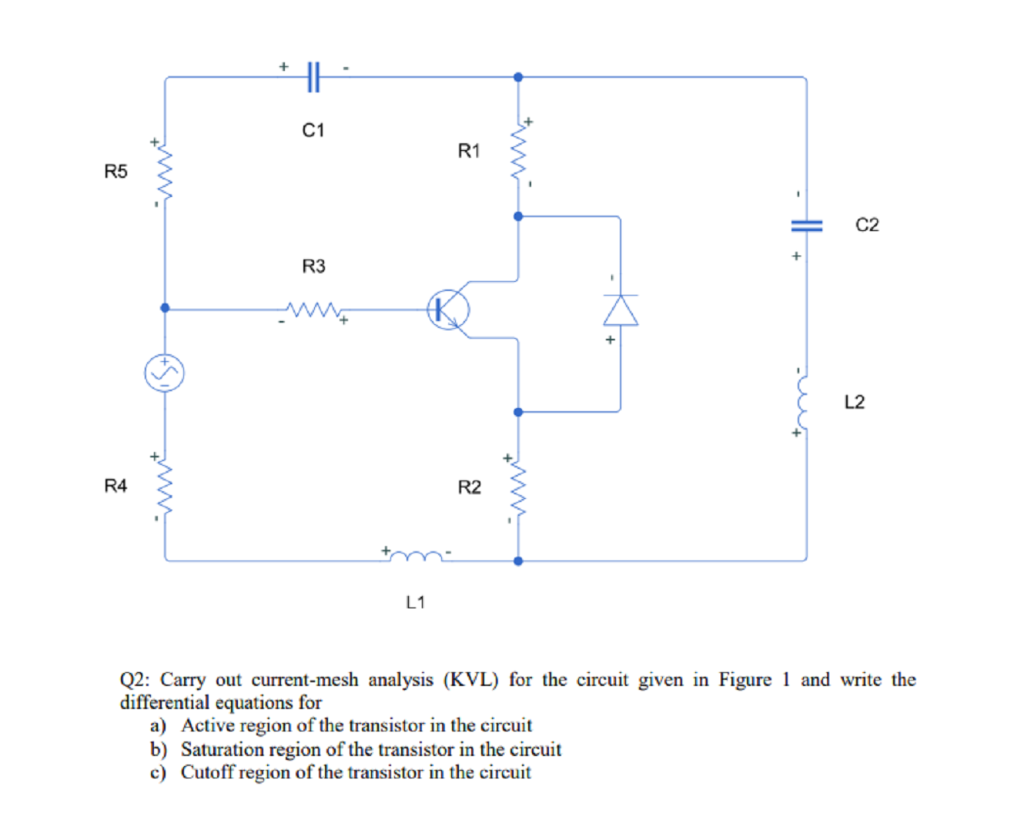 Solved Question 2: Carry out current-mesh analysis (KVL) for | Chegg.com