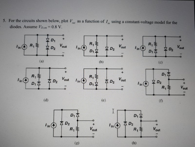 Solved As A Function Of Using A Constant Voltage Model For