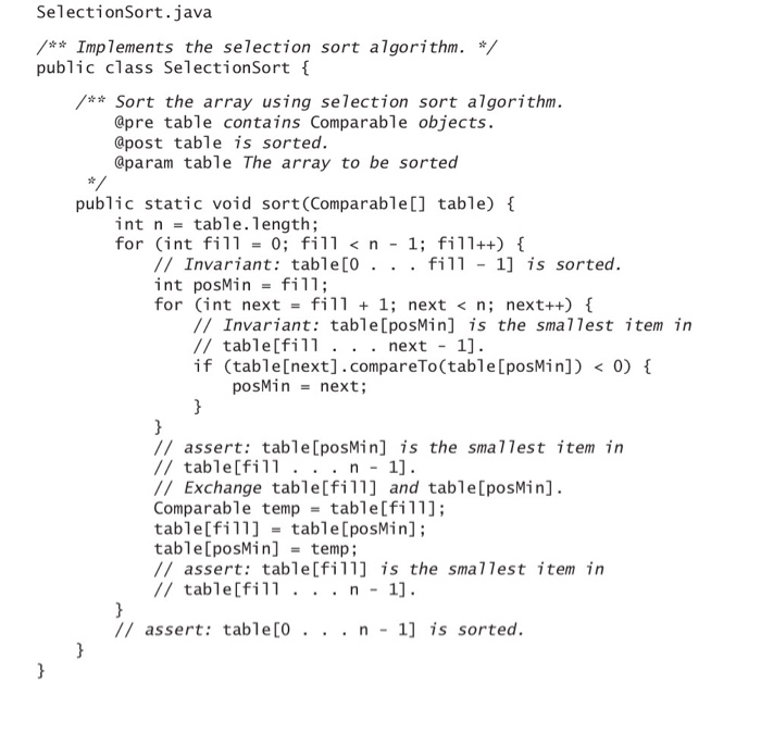 Solved Add statements to trace the progress of selection | Chegg.com