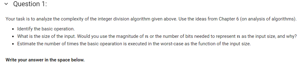 Solved We look at basic algorithms for integer division, gcd | Chegg.com