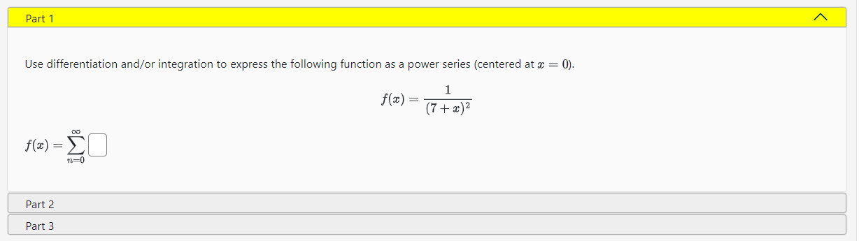 Solved Use differentiation and/or integration to express the | Chegg.com