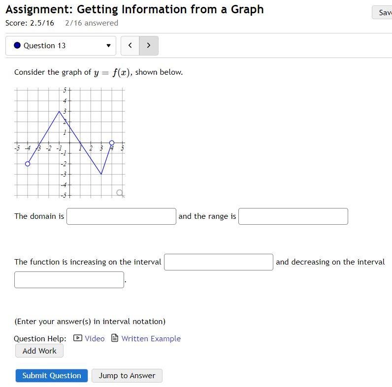 Solved Assignment: Getting Information from a Graph Score: | Chegg.com