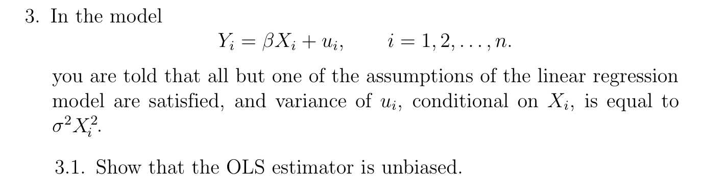 Solved i can get that $\hat{\beta} = | Chegg.com