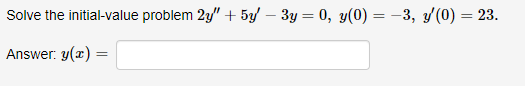Solved Solve the initial-value problem | Chegg.com