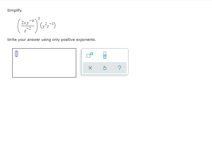 Solved Simplify. Write your answer using only positive | Chegg.com