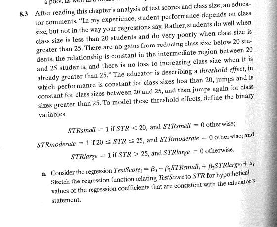 After reading this chapter's analysis of test scores | Chegg.com