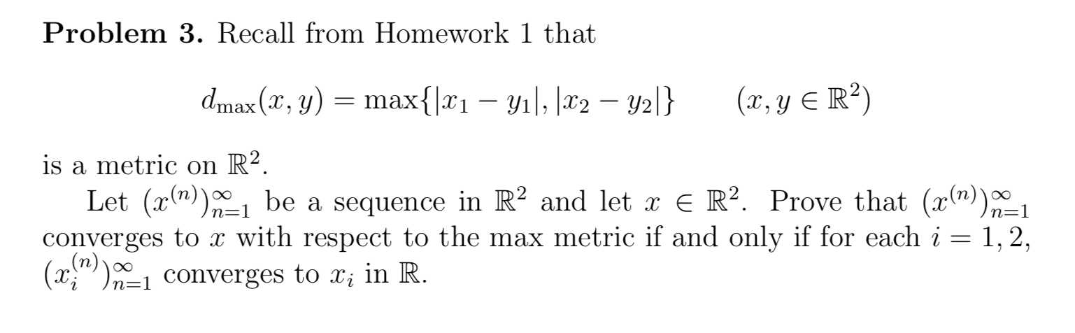 Solved Problem 3. Recall from Homework 1 that | Chegg.com