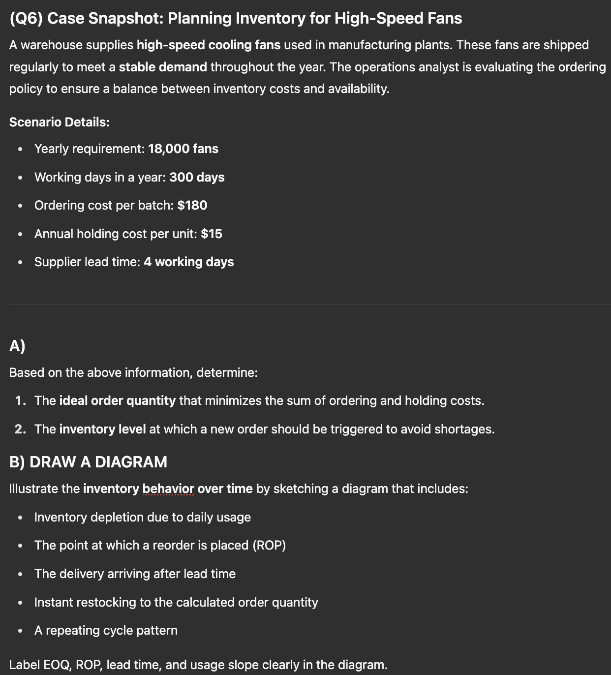 Solved 01. ﻿ANSWER : EOP,ROP AND DRAW THE DIAGRAM ( ﻿DONT | Chegg.com
