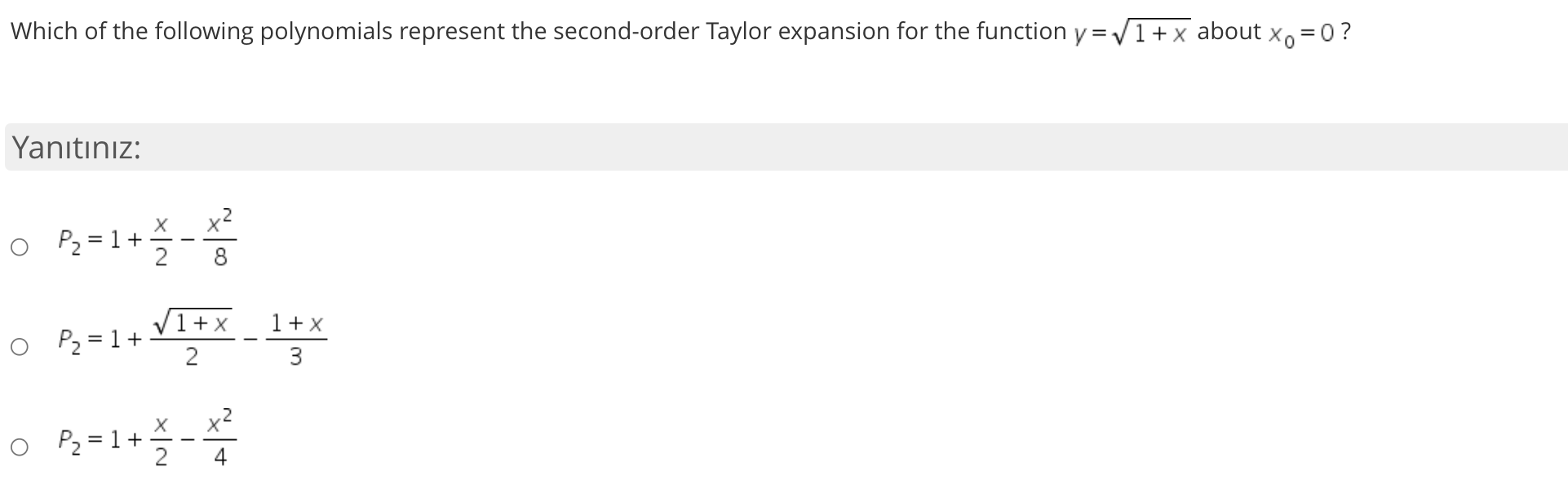 Solved Which of the following polynomials represent the | Chegg.com