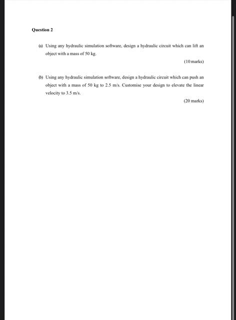 Solved (a) Using any hydraulic simulation software, design a | Chegg.com