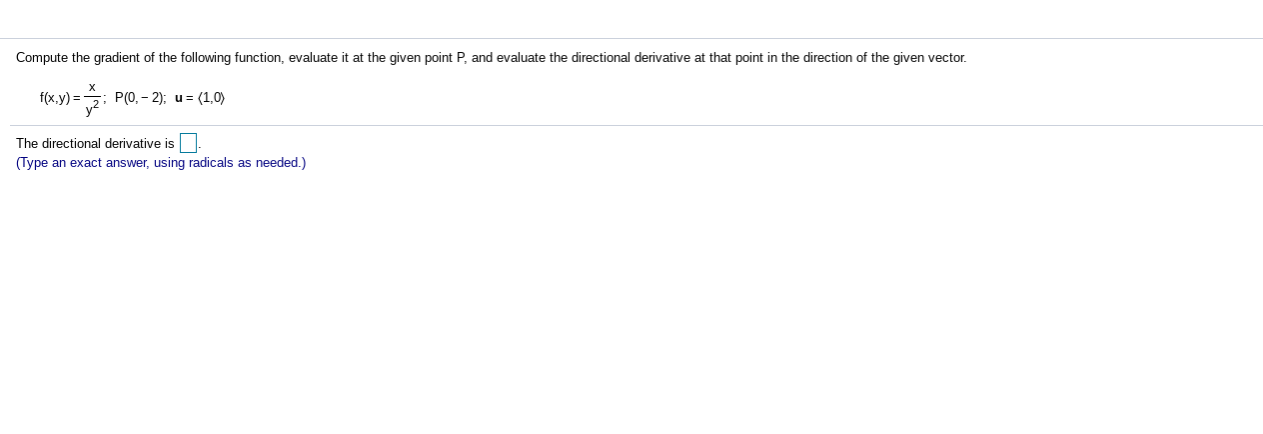Solved Compute the gradient of the following function, | Chegg.com