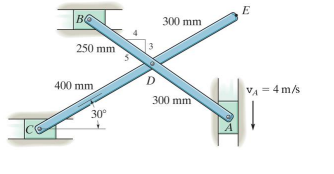 Solved (Use relative motion analysis): The slider block 𝐴 | Chegg.com
