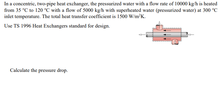 Solved In a concentric, two-pipe heat exchanger, the | Chegg.com