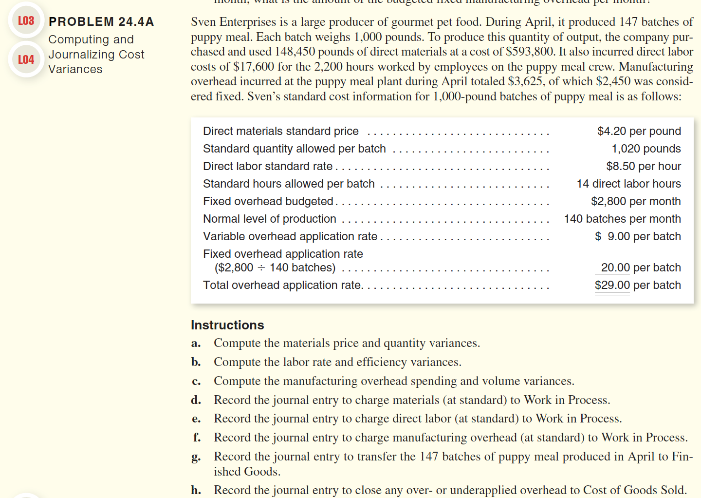 Solved L03 PROBLEM 24.4A Computing and 104 Journalizing Cost | Chegg.com Solved L03 PROBLEM 24.4A Computing and 104 Journalizing Cost | Chegg.com