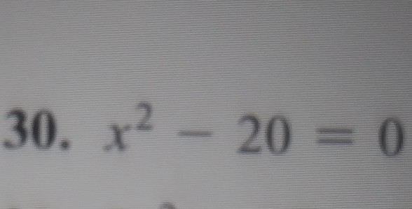 Solved 30. x2 20 0 | Chegg.com