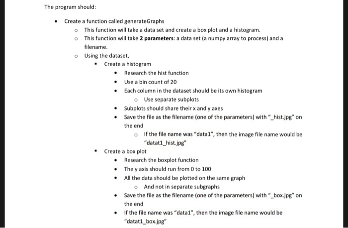 Solved The program should: Create a function called | Chegg.com
