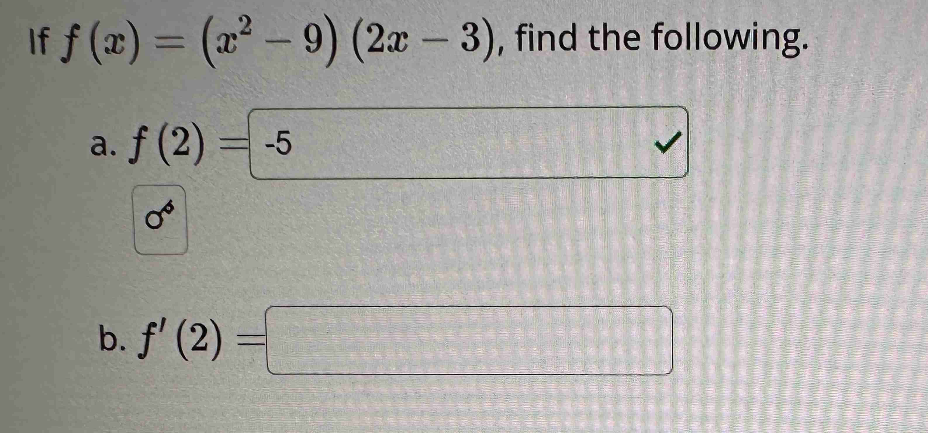 Solved If f(x)=(x2-9)(2x-3), ﻿find the | Chegg.com