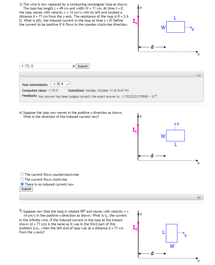 Solved 3) The wire is now replaced by a conducting | Chegg.com