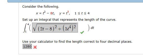 Solved Use your calculator to find the length correct to | Chegg.com