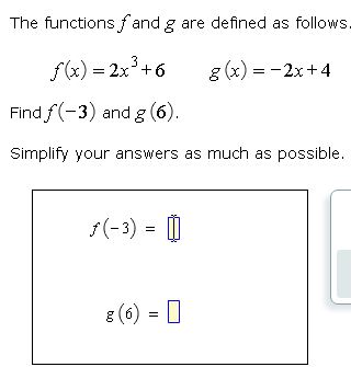 Solved For each function below, choose the correct | Chegg.com