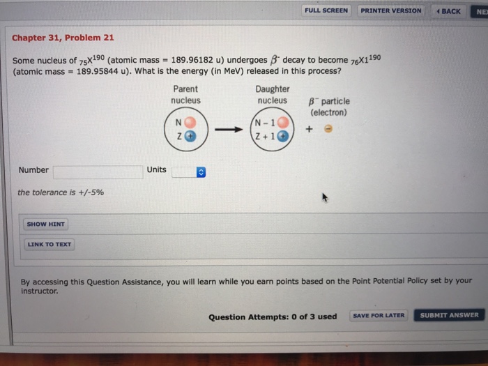 Solved FULL SCREEN PRINTER VERSION BACK NE Chapter 31, | Chegg.com