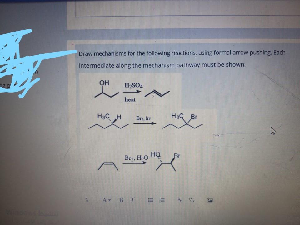 Solved Draw mechanisms for the following reactions, using | Chegg.com