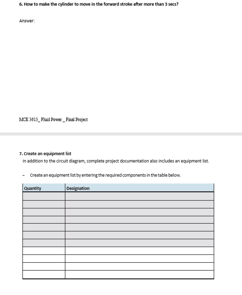 Solved A double-acting cylinder (1A) guides cylinder pins | Chegg.com