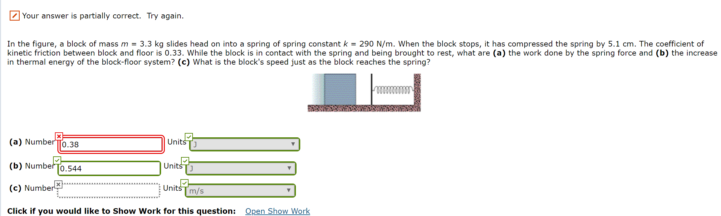 Solved Your answer is partially correct. Try again. In the | Chegg.com