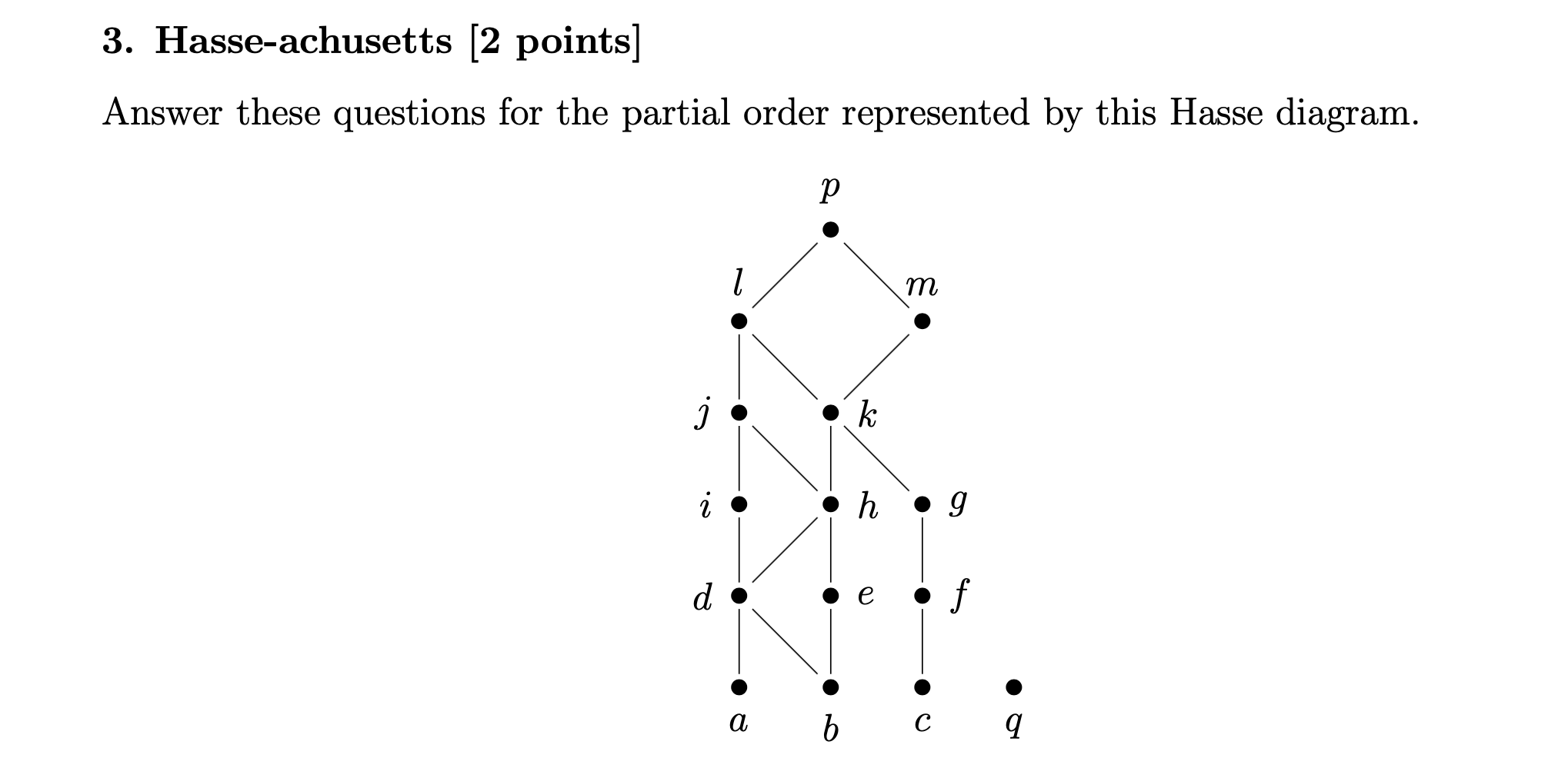 Solved 3. Hasse-achusetts [2 points] Answer these questions | Chegg.com