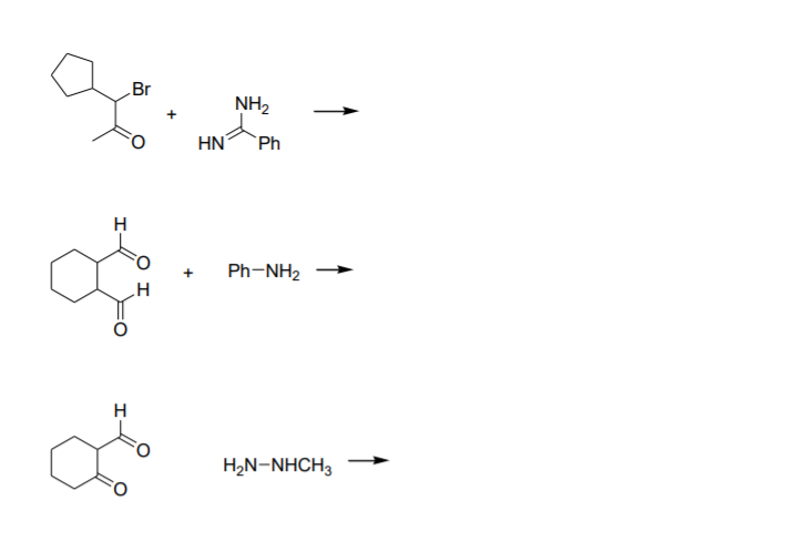 Solved Br NH2 HN Ph H Ph-NH2 H Н. H2N-NHCH3 | Chegg.com