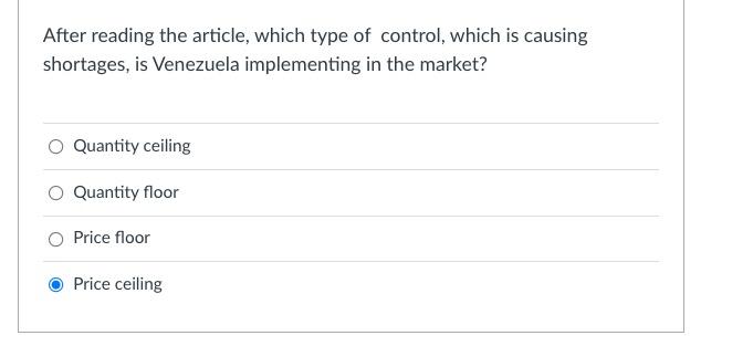 Solved After reading the article, which type of control, | Chegg.com