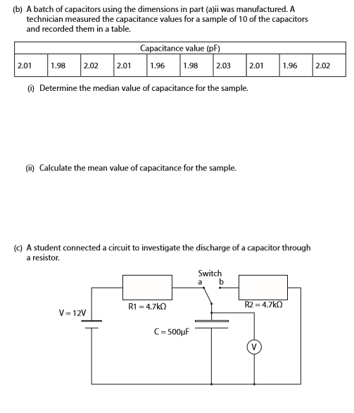 Solved (a) An engineer designs capacitors to use in | Chegg.com