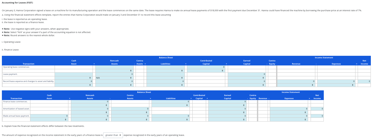 Solved Accounting for Leases (FSET) 2. Using the financial | Chegg.com